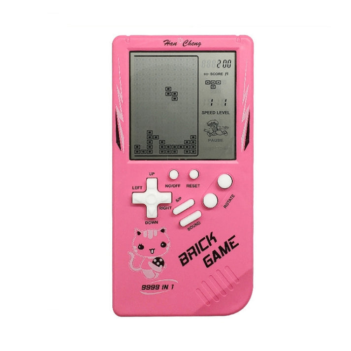 Large Screen Retro Children Handheld Game Console(Pink) – steams360 store